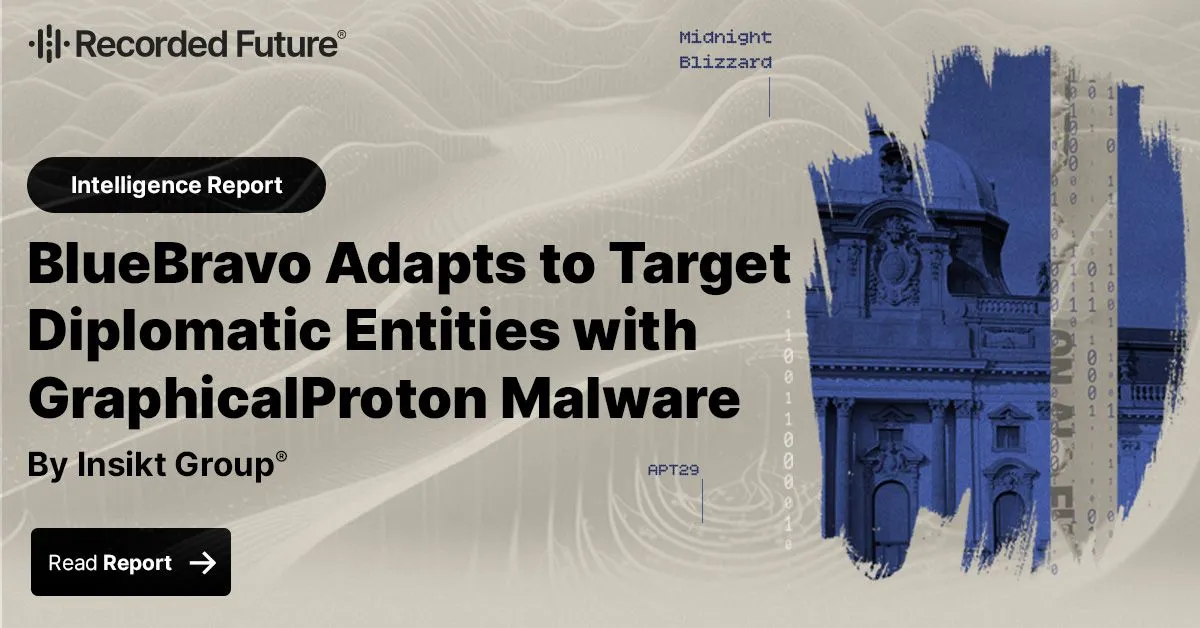 BlueBravo Adapts to Target Diplomatic Entities with GraphicalProton Malware | Recorded Future